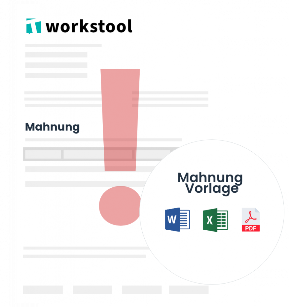 Mahnung Vorlage - Kostenloser Download | Workstool